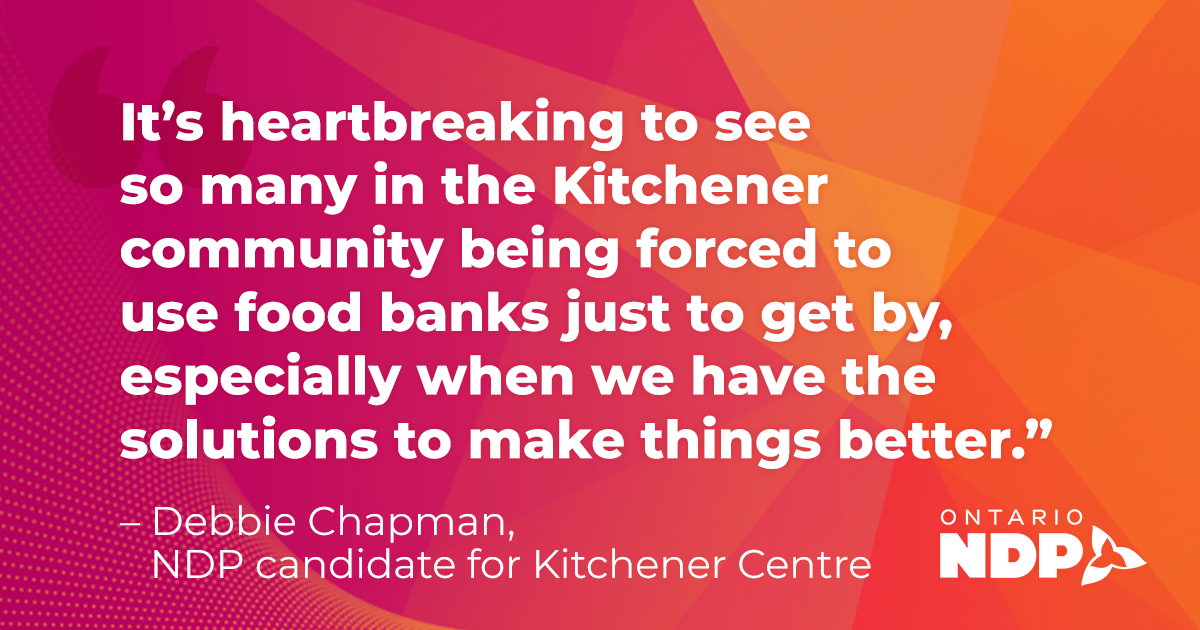 Chapman, NDP call for emergency support as Kitchener food bank use ...